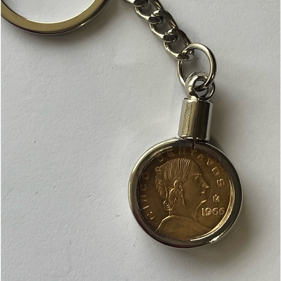 Accessories | The Beauty Rare Mexico 5 Cents Bronze Coin Keychain ...